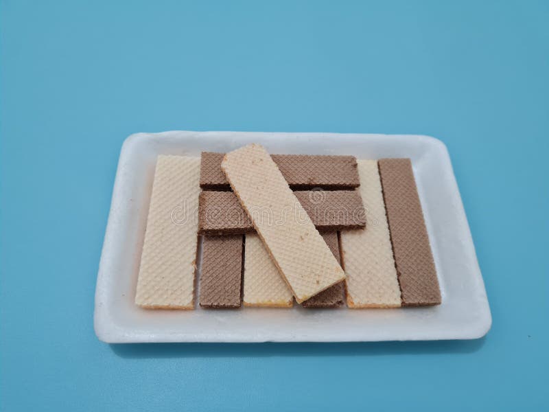 Snacks are Wafers that are Layered in a Container Stock Photo - Image ...