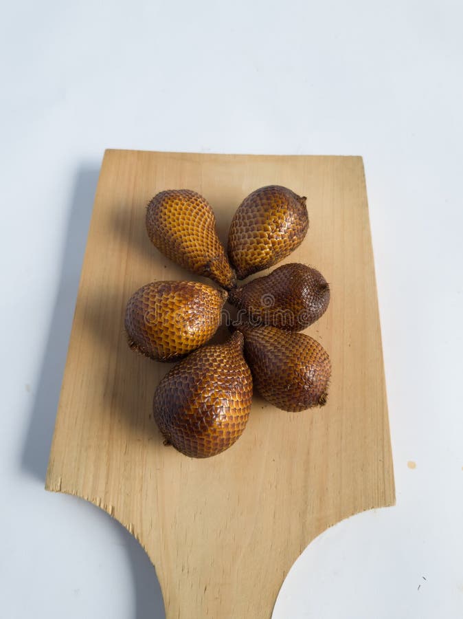 Snakefruit with Dark Brown Skin, the Fruit is Under the Tree Stock ...