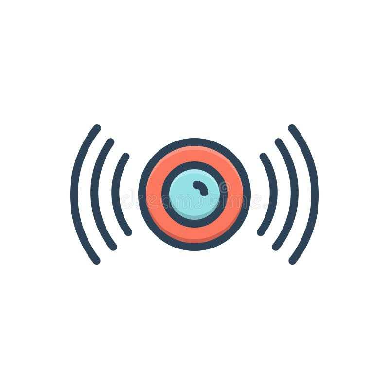 Color Illustration Icon for Photosensor, Sensor and Autonomous Stock ...