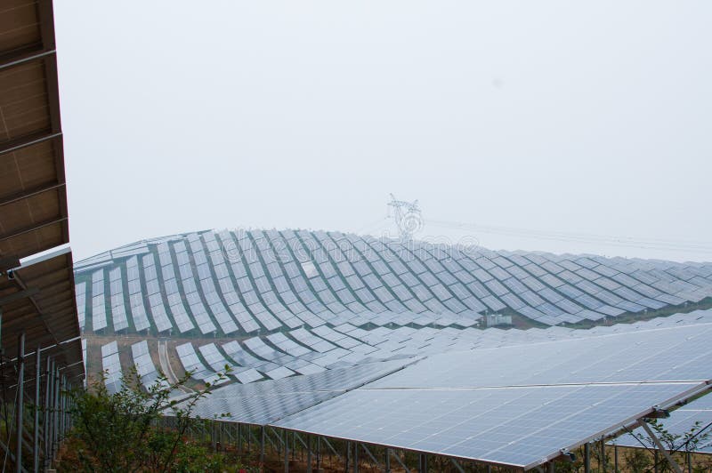 Photovoltaic cell array stock image. Image of generation - 56341673