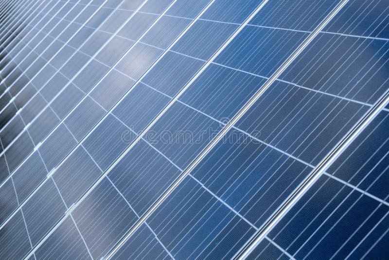Photovoltaic Cells in a Solar Panel Stock Image - Image of photovoltaic ...