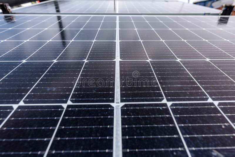 Photovoltaic Cells on Solar Panel of PV System Stock Photo - Image of ...