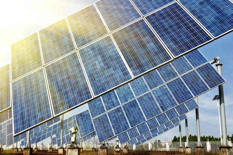 Photovoltaic Cells or Solar Panels Stock Image - Image of ecologically ...