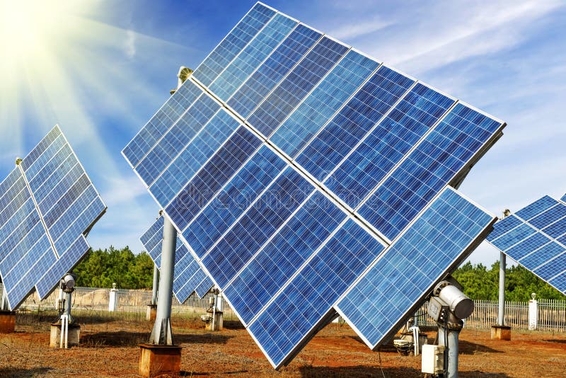Photovoltaic Cells or Solar Panels Stock Image - Image of alternative ...