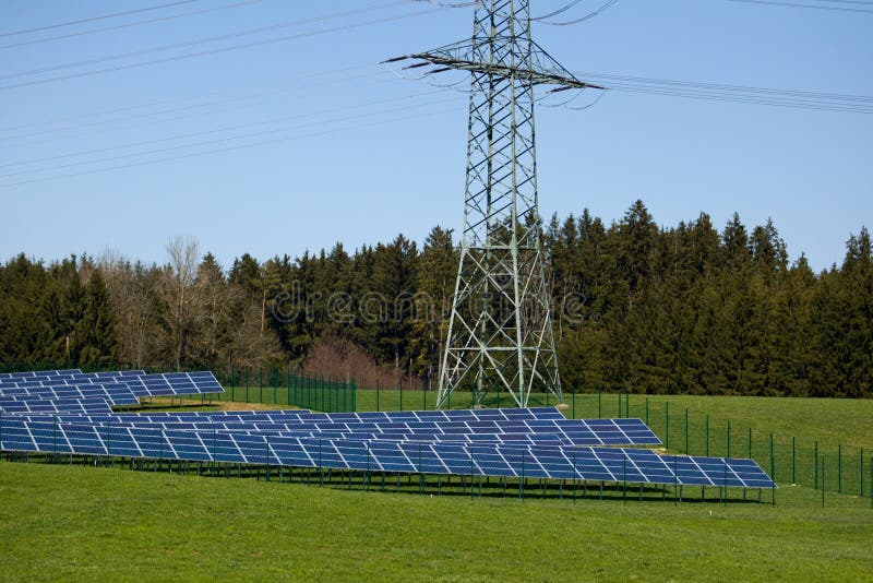 Photovoltaic field stock photo. Image of electricity - 52244768