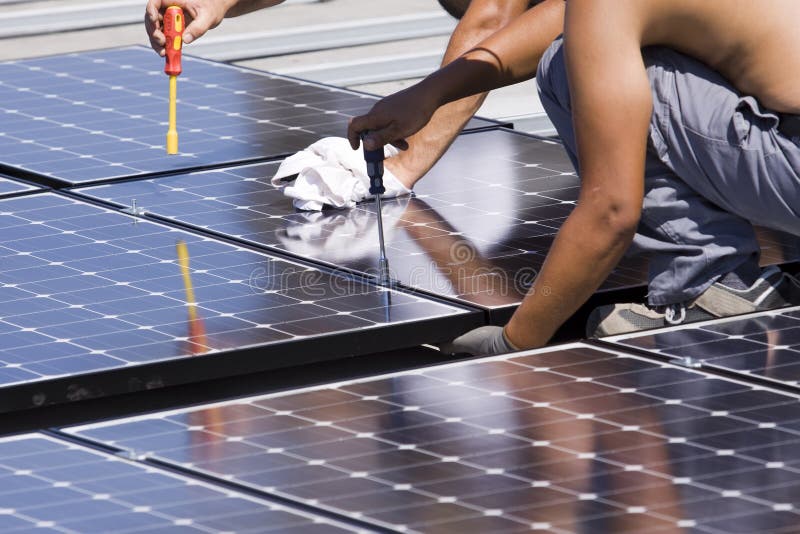 Photovoltaic panels 02 stock image. Image of photovoltaic - 8314611