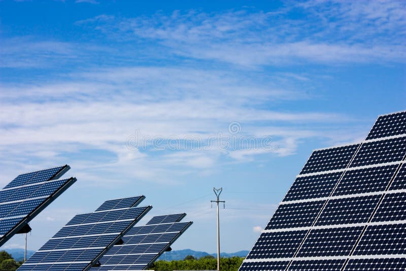 Photovoltaic panels stock image. Image of sunny, solar - 15520913