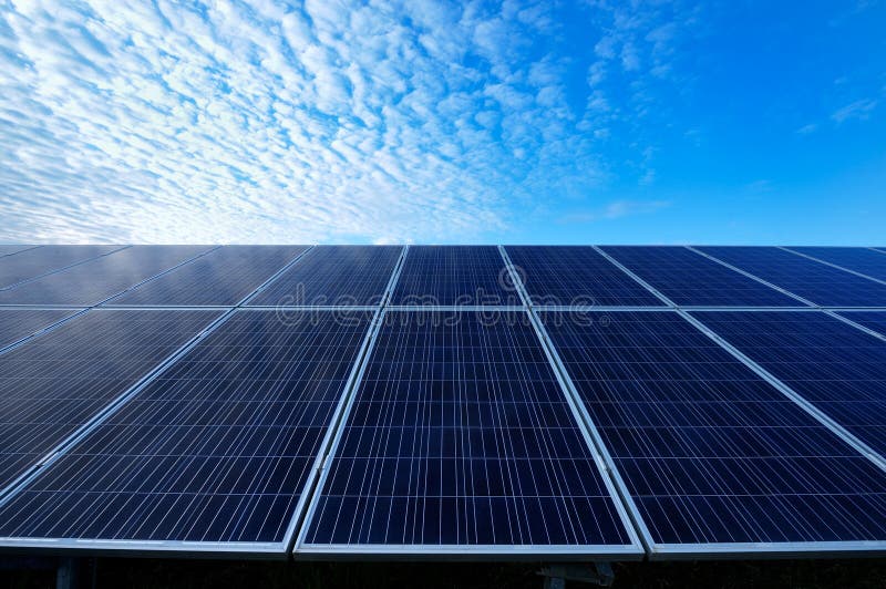 Photovoltaic panels stock image. Image of beams, outdoors - 59336335