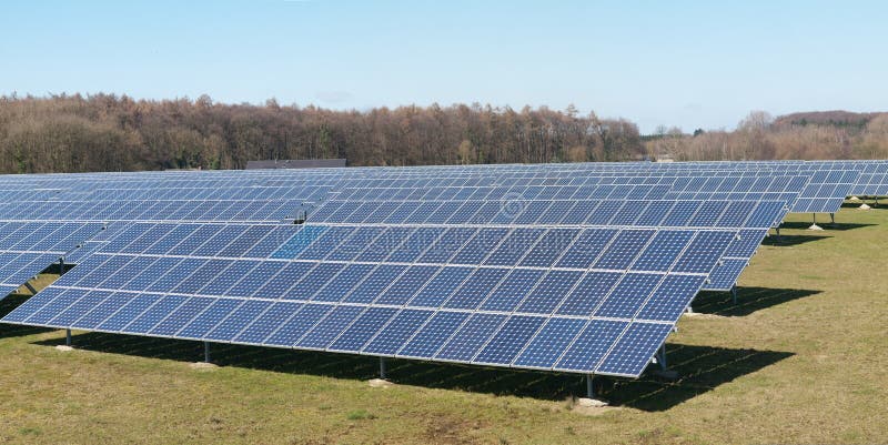 Photovoltaic panels field stock photo. Image of europe - 19932178