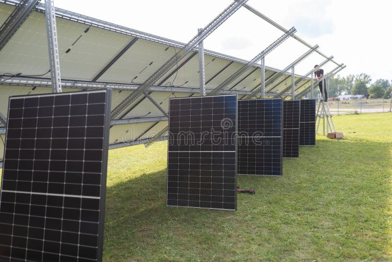 Photovoltaic panels stock photo. Image of sources, background - 271357892