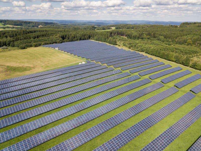 Solar Panels at a Plantation Stock Photo - Image of power, plant: 3527880