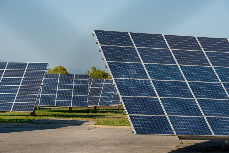 Photovoltaic Panels To Create Energy Stock Image - Image of fuel ...