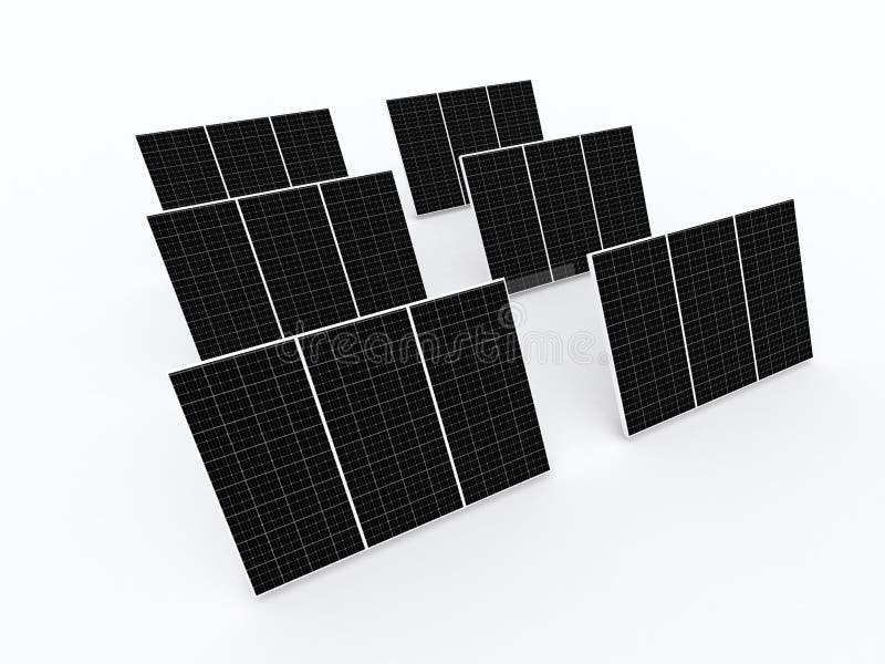 Photovoltaic panels stock illustration. Illustration of clean - 7982989