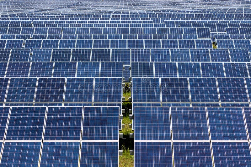 Photovoltaic power station stock photo. Image of ground - 190368038