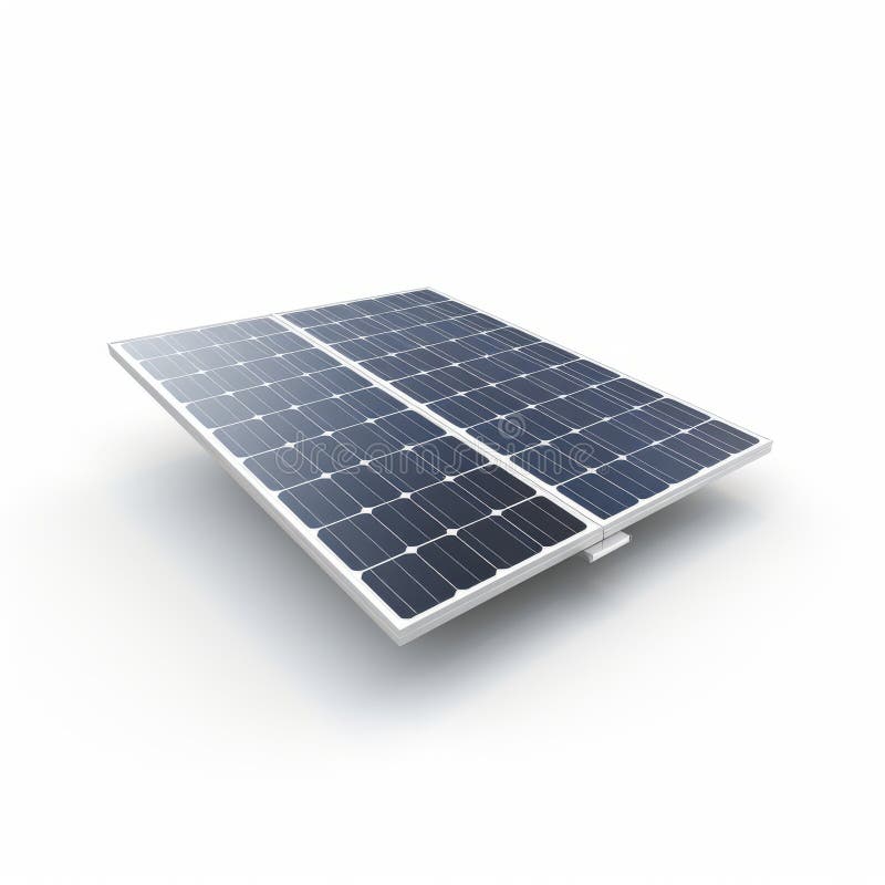 Photovoltaic Solar Panels Isolated from the White Background. Isolated ...