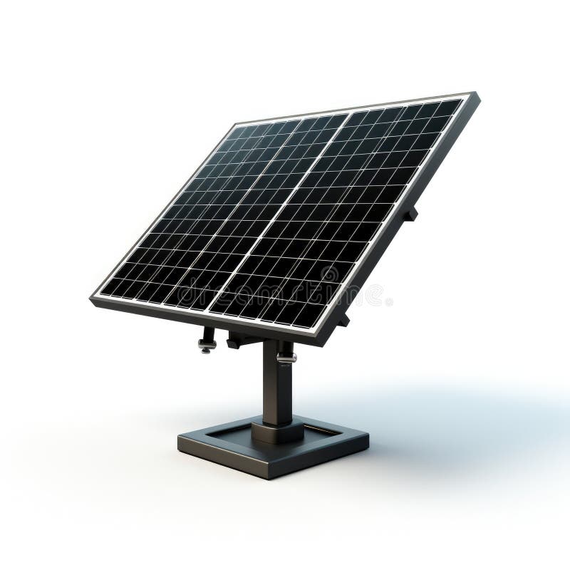 Photovoltaic Solar Panels Isolated from the White Background Stock ...