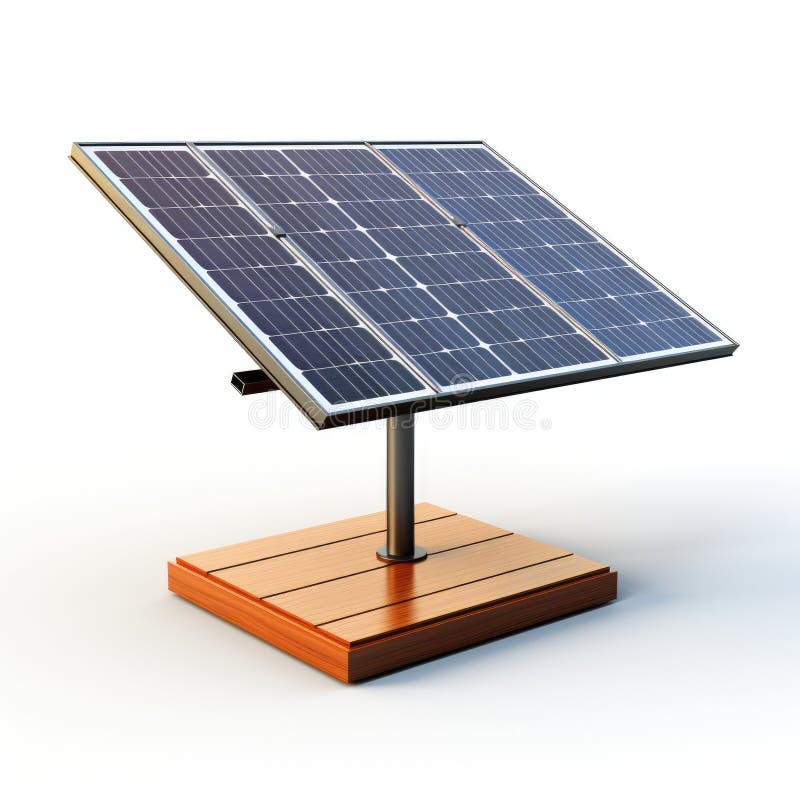 Photovoltaic Solar Panels Isolated from the White Background Stock ...