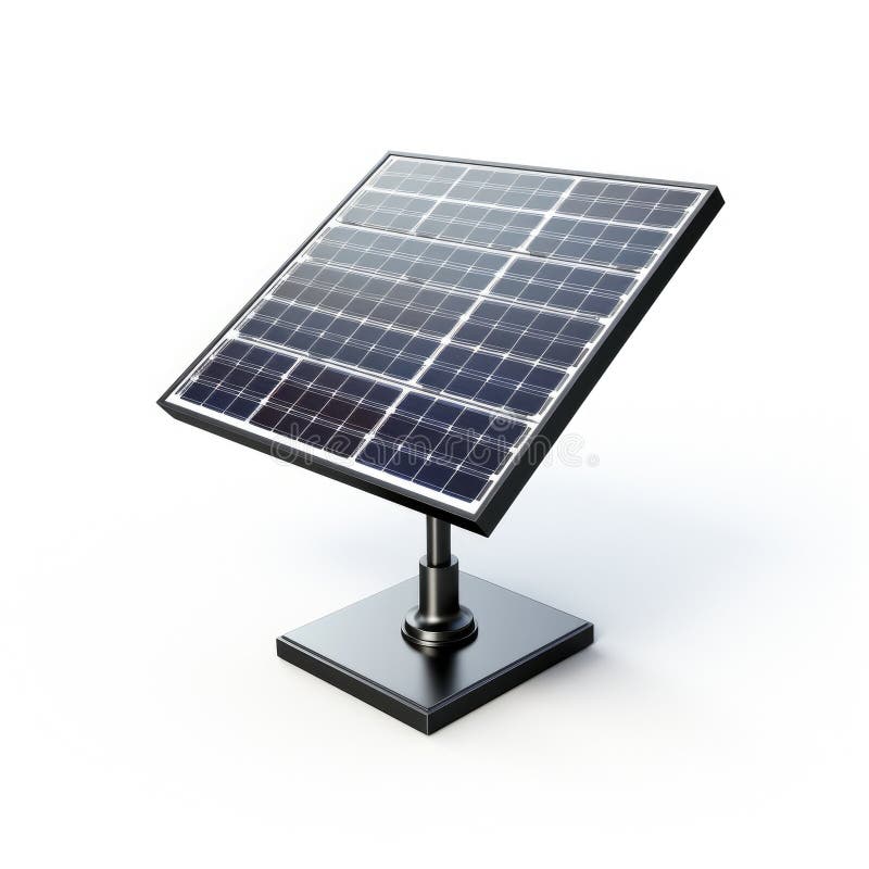 Photovoltaic Solar Panels Isolated from the White Background Stock ...