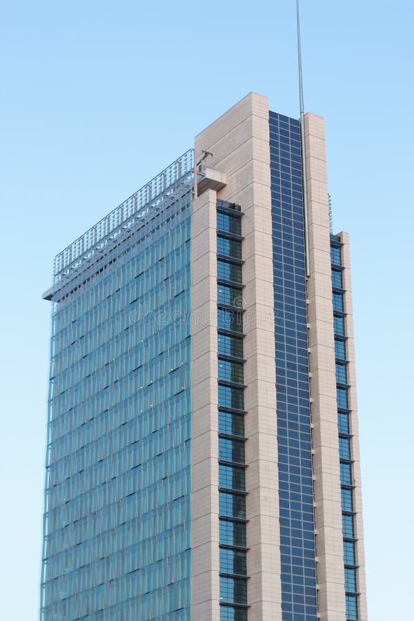 Photovoltaic Solar Panels on Skyscraper Stock Photo - Image of ...