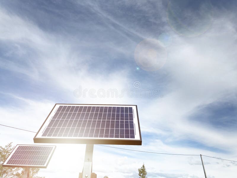 Photovoltaic solar panels stock image. Image of panel - 198272183
