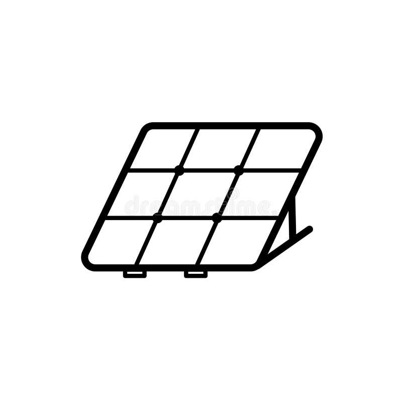 Photovoltaics, Solar Panel - Vector Icon Stock Vector - Illustration of ...