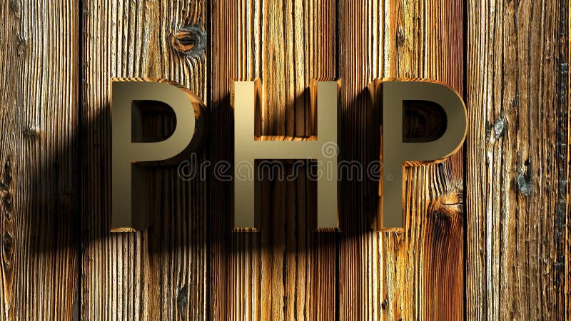 HTML Write in Copper Letters on Red Background - 3D Rendering ...