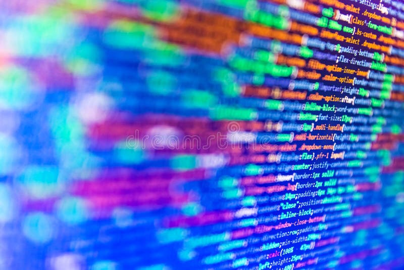 Program Development Concept Web Server Data On A Monitor Php Code On Blue Background In Code