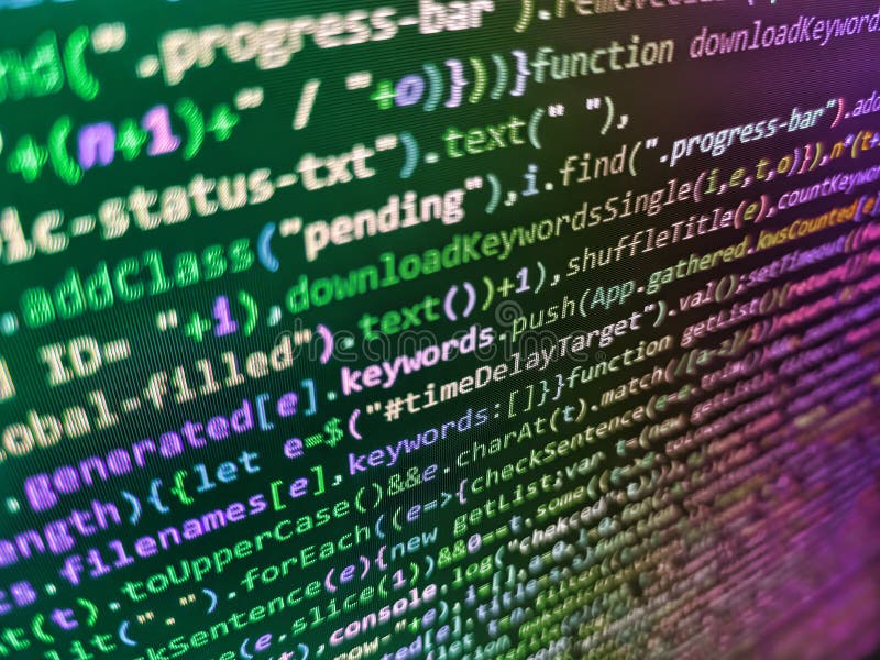 PHP Data Source File. Modern Application Stock Photo - Image of ...