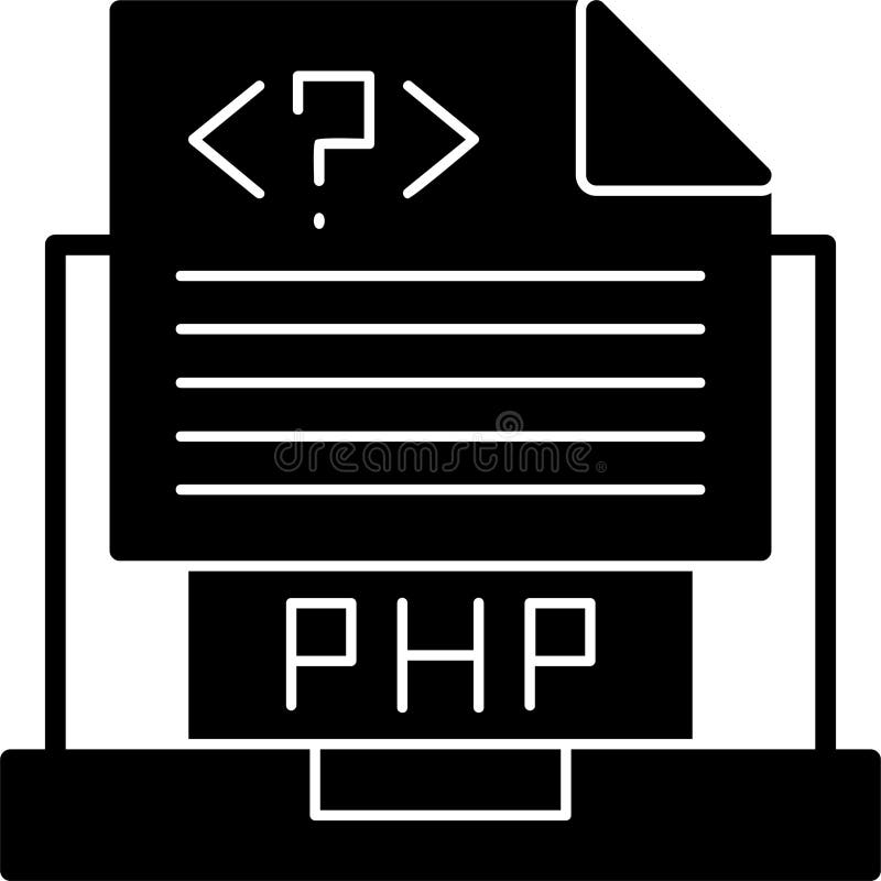 Php File Vector Icon Design Stock Illustration - Illustration of serverside, presentation: 338403106