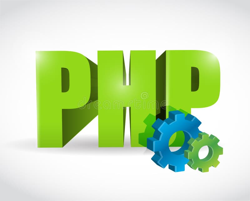 Web Dev Html Css Php Into Computer Frame Stock Vector Illustration Of Words Database 26780605