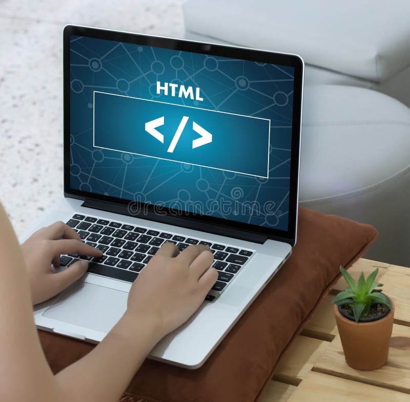 Php Html Developer Web Code Design Programmer Working In A Soft Stock Image Image Of Program
