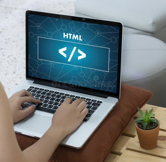 Php Html Developer Web Code Design Programmer Working In A Soft Stock Image Image Of Icon
