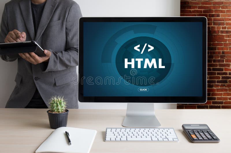Php Html Developer Web Code Design Programmer Working In A Soft Stock Image Image Of Graphics