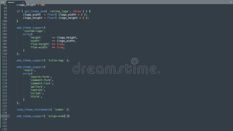 Programming Blue Screen. Many Numbers and Latin Letters on the Screen Stock Video - Video of ...