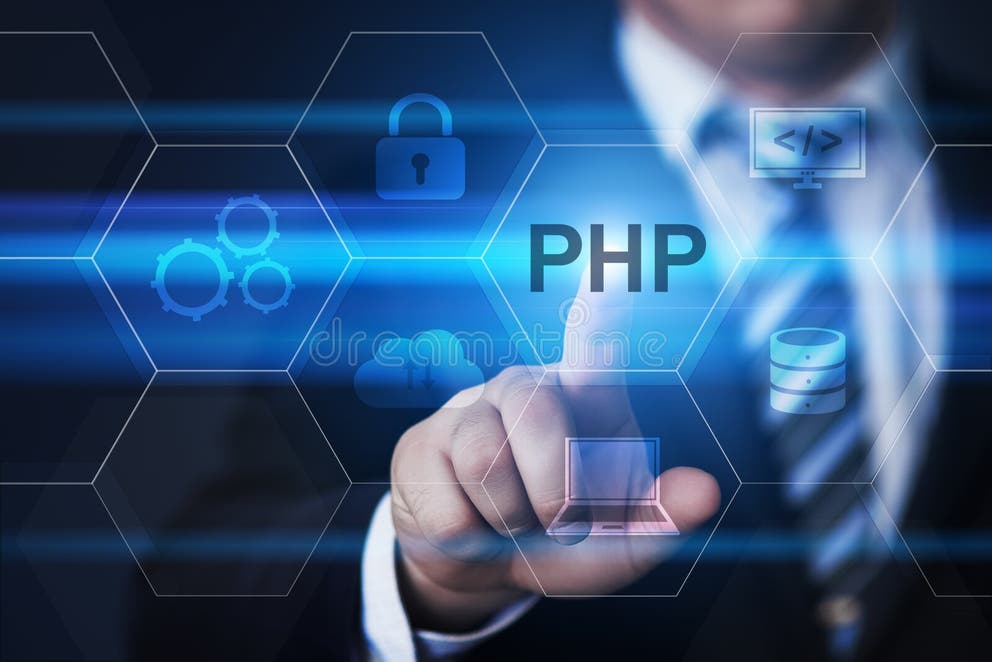 PHP Programming Language Web Development Coding Concept Stock Image - Image of internet, develop ...