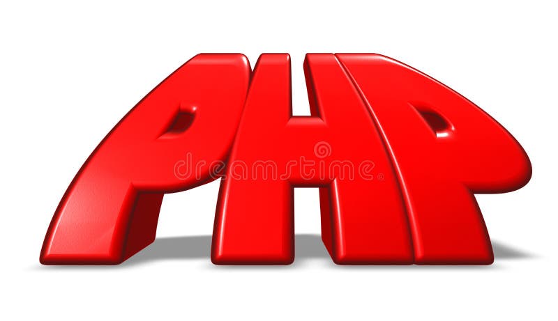Php tag on white stock illustration. Illustration of connect - 104269190