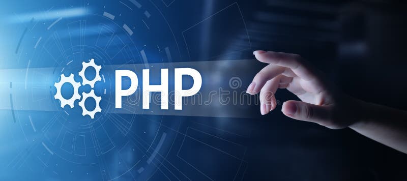 PHP Web Development and Coding Internet and Technology Concept on ...