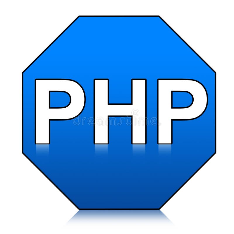 Php Web Language Programming for Web Design Logo Monogram Symbol Stock ...