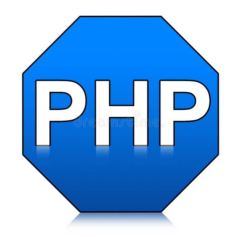 Php Web Language Programming for Web Design Logo Monogram Symbol Stock ...