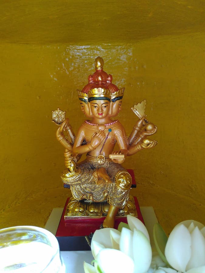 Phra Pom stock image. Image of call, style, thai, brahma - 71746175