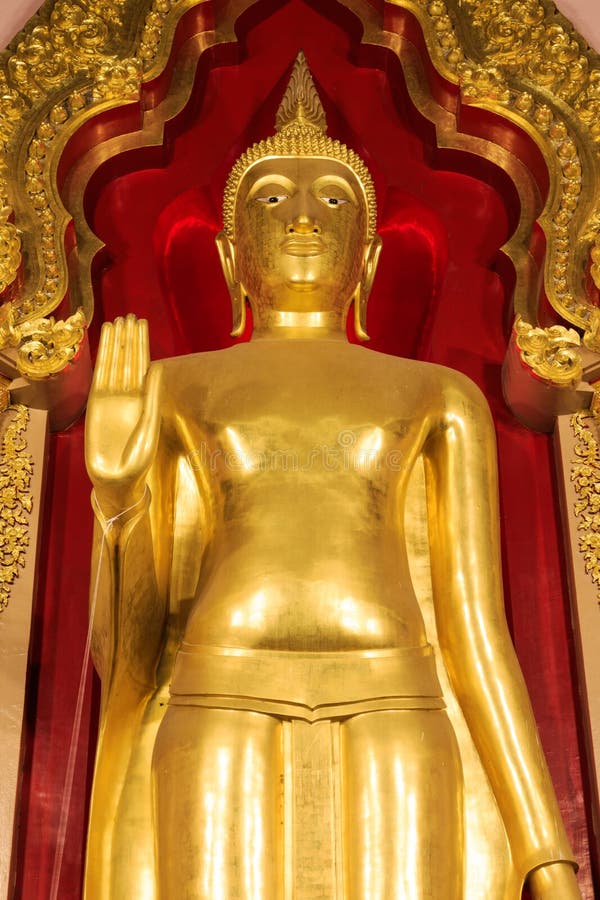 Phra Ruang Rodjanarith Standing Buddha in the Tallest and Biggest Stupa ...