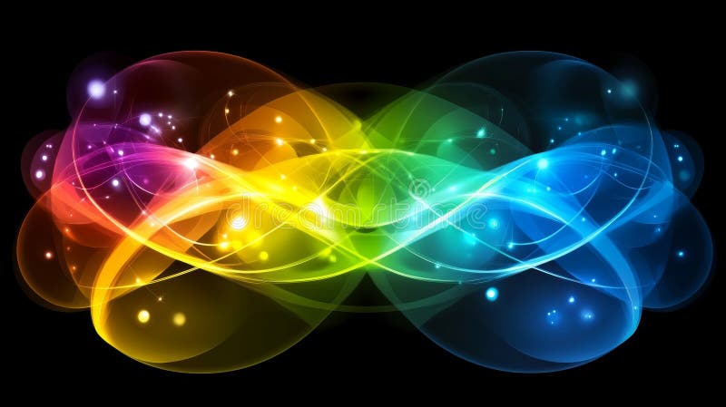 The Phrase Background Abstract Gaming Neon Stripes Glowing Rainbow Tech ...