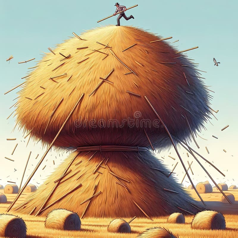 Visualization of the Phrase "the Last Straw" Stock Illustration ...