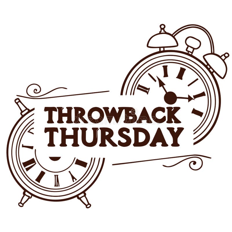 Phrase Throwback Thursday with Vintage Clocks Showcasing Nostalgia in ...