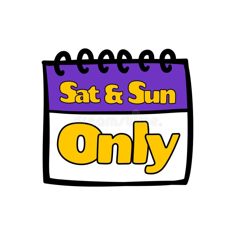 Sat Sun Stock Illustrations – 133 Sat Sun Stock Illustrations, Vectors ...