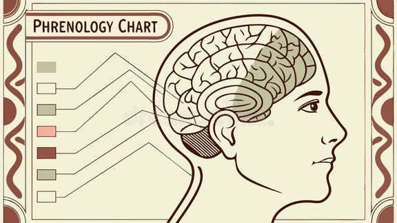 Phrenology Chart Brain Map, Vintage Science, and Historical Study of ...