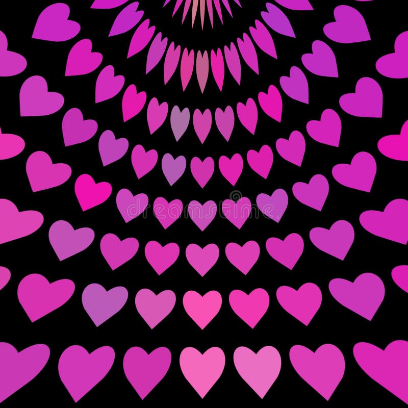 Phsycodelic Colored Abstract Creative Background Textured Heart Art ...