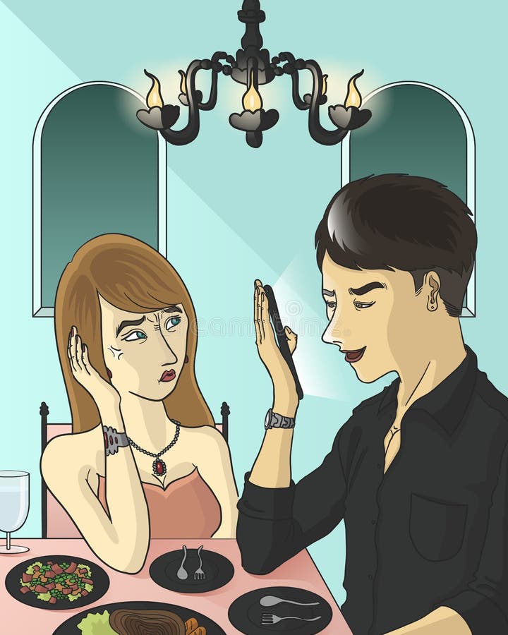 Cartoon Phubbing Stock Illustrations – 88 Cartoon Phubbing Stock ...