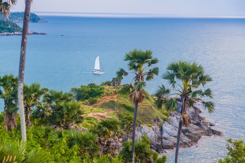 Phuket Best Sunset Viewpoint Stock Photo - Image of recreation ...