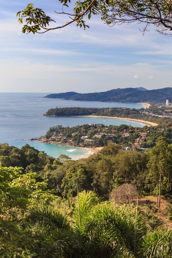 Kata and Karon Beach View, Phuket Thailand Stock Image - Image of ...